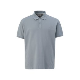Poloshirt, Herren, Gr. 5XL, grau, Piqu&eacute;, Obermaterial: 100% Baumwolle, s.Oliver MEN BIG SIZES, unifarben, normal h&uuml;ftbedeckend, Rundhals, B&uuml;ndchen, Shirts, Kurzarm-Polo aus Baumwolle - Gro&szlig;e Gr&ouml;&szlig;en