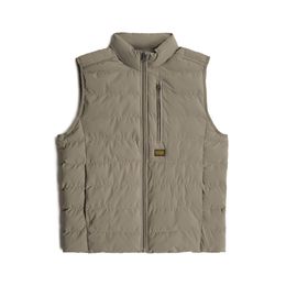 G-Star Raw G-STAR Herren Softshellweste "Foundation Liner Weste", beige, Gr. XS, Obermaterial: 50% Polyester, 50% Polyester, Westen