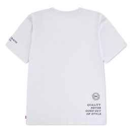 LEVI'S KIDS M&auml;dchen T-Shirt "LVB URBAN PREP TEE", wei&szlig;, Gr. 10, bedruckt, bestickt, Jersey, Obermaterial: 60% Baumwolle, 40% Polyester, Shirts, for