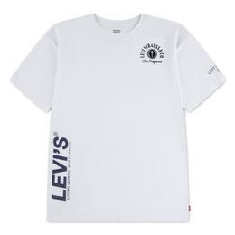 LEVI'S KIDS M&auml;dchen T-Shirt "LVB URBAN PREP TEE", wei&szlig;, Gr. 16, bedruckt, bestickt, Jersey, Obermaterial: 60% Baumwolle, 40% Polyester, Shirts, for