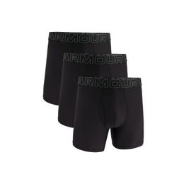 Under Armour Herren Boxershorts "Boxershort UA PERFORMANCE TECH MESH -SOLID 6 IN 3PK 3er Pack", Gr. L, schwarz, Obermaterial: 88% Polyester Pol.