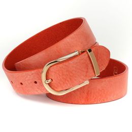 Anthoni Crown Damen Lederg&uuml;rtel, pink, Gr. 90, unifarben, Leder, G&uuml;rtel, Pflanzlich gegerbter Vollrindlederg&uuml;rtel