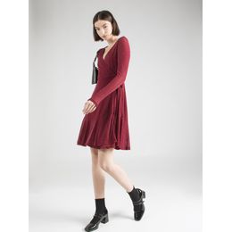 Moves Kleid 'Mallus' Damen Gr&ouml;&szlig;e 42 weinrot / silber Winterkleid