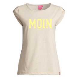 SALZHAUT Damen T-Shirt "Shirt BIIKE - MOIN", beige, Gr. XS, Obermaterial: 100% Baumwolle CO., Shirts