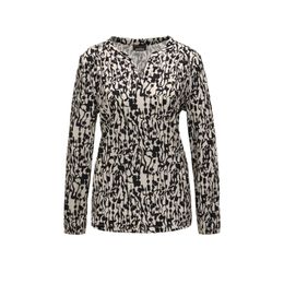 GOLDNER Damen Kurzarmbluse "Elegantes Blusenshirt mit V-Ausschnitt", schwarz, Gr. 54, Obermaterial: 95% Polyester PES. 5% Elasthan EL., Blusen
