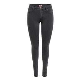 Only Damen Skinny-fit-Jeans "ONLRAIN REG SKINNY JEANS DNM CRYOD655", blau, Gr. S, unifarben, Denim/Jeans, Obermaterial: 53% Viskose, 29% Baumwolle,
