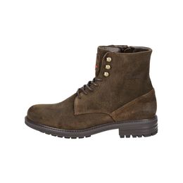 Pantofola d'Oro PANTOFOLA D ́ORO Herren Schn&uuml;rstiefelette "Pantofola d'Oro Stiefelette Veloursleder", Gr. 41, braun, Veloursleder, Schuhe