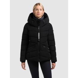 Khujo Damen Steppjacke "HERSCH"schwarz, Gr. S, unifarben, Web, Obermaterial: 100% Polyester. Futter: 100% Nylon. Wattierung: 100% Polyester, Jacken,