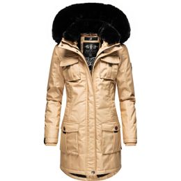 Navahoo Damen Wintermantel "Tiniis", braun, Gr. M, Oberstoff: 56% Nylon, 44% Polyester. Futter: 100% Polyester. Wattierung: 100% Polyester.