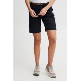 oxmo Damen Shorts "Shorts OXDaney", schwarz, Gr. 36, Obermaterial: 98% Baumwolle CO. 2% Elasthan EL., Hosen