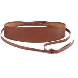 Lascana Damen Tailleng&uuml;rtel "Bindeg&uuml;rtel, Bauchg&uuml;rtel, Lederg&uuml;rtel, G&uuml;rtel f&uuml;r Kleid & Overall", braun, festlich, Gr. M, unifarben, Leder, G&uuml;rtel,