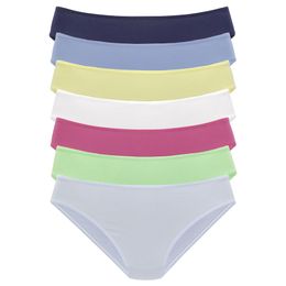 Vivance Damen Jazz-Pants Slips, Gr. 36, bunt, Single Jersey, Obermaterial: 95% Baumwolle, 5% Elasthan, unifarben, Unterhosen, in frischen und
