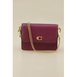 Coach Handtasche klein Leder Damen Gr&ouml;&szlig;e One Size Second Hand bordeaux