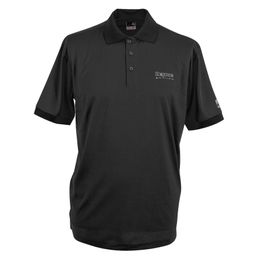 DEPROC Active Damen Poloshirt "HEDLEY WOMEN", schwarz, Gr. 38, Jersey, 100% Polyester, Shirts, auch in Gro&szlig;en Gr&ouml;&szlig;en erh&auml;ltlich