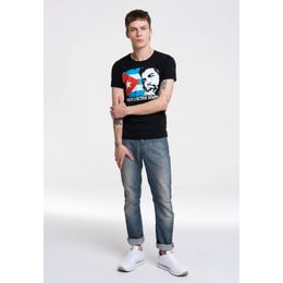 logoshirt Herren T-Shirt "Che Guevara - Cuban Flag", bunt, Gr. M, bedruckt, 100% Baumwolle, Shirts, mit modischem Vintage-Print
