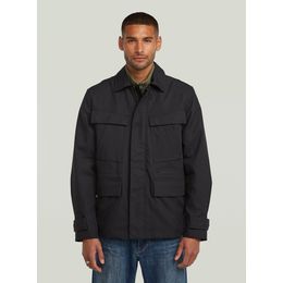 G-Star Raw G-STAR Herren Outdoorjacke "Clean Field Jacke"dk schwarz, Gr. XL, Obermaterial: 100% Baumwolle, Jacken