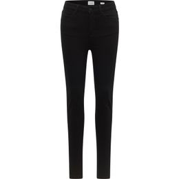Mustang Damen Skinny-fit-Jeans "Damen Style Georgia Super Skinny", schwarz, Gr. 28, unifarben, Denim/Jeans, 85% Baumwolle, 10% Elastomultiester, 5%
