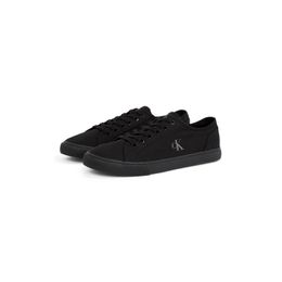Herren Sneaker "ESS VULC LOW MG CANVAS", Calvin Klein Jeans, Gr. 43, schwarz, Textil, unifarben, Schuhe, Schn&uuml;rschuh, Halbschuh, Freizeitschuh in