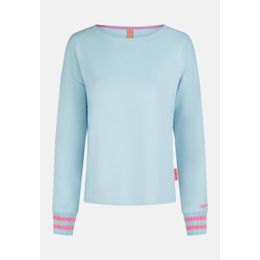 SALZHAUT Damen Langarmshirt "Longsleeve VAT&Auml;LLEN", blau, Gr. XS, Obermaterial: 80% Baumwolle CO. 20% Polyester PES., Shirts