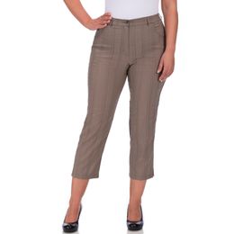 KjBRAND Damen 7/8-Hose "BEA 7/8", grau, Gr. 46, Web, Obermaterial: 47% Baumwolle, 45% Polyester, 6% Viskose, 2% Elasthan, Hosen, b&uuml;gelfrei