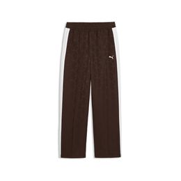 Puma Damen Sporthose "T7 Trainingshose Damen"chocolate braun, Gr. XL, Obermaterial: 100% Polyester; Seitenpartie: 100% Polyester; Seitentasche &ndash;