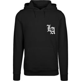 MisterTee Herren Kapuzensweatshirt "MisterTee Los Angeles Circle Hoody"schwarz, Gr. S, bedruckt, 65% Baumwolle, 35% Polyester, Sweatshirts