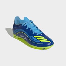 M&auml;dchen Fu&szlig;ballschuh "F50 MESSI LEAGUE KIDS FG/MG", adidas Performance, Gr. 38, blau, Synthetik, Schuhe, geeignet f&uuml;r Rasen- und Kunstrasenpl&auml;tze,
