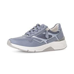 Gabor Damen Sneaker "Sneaker low Rauleder", Gr. 42,5blau, Schuhe