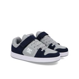 Sneaker DC Shoes "Manteca 4 V", Kinder, Gr. 1(32), navy, grau, wei&szlig;, Obermaterial:51% Leder, 49% Synthetikmaterial;, Schuhe Sneaker
