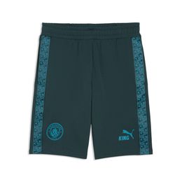 Puma Damen Sporthose "Manchester City KING Sweat-Shorts Herren"gr&uuml;n terrain tropical blau, Gr. S, Obermaterial: 68% Baumwolle, 32% Polyester;