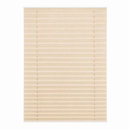LICHTBLICK ORIGINAL Dachfensterplissee &raquo;Haftfix&laquo; Lichtschutz ohne Bohren verspannt Crush-Optik, mit Saugnapf beige Obermaterial: 100% Polyester
