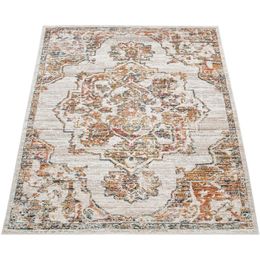 Paco Home Teppich &raquo;Herbete 734&laquo; rechteckig 8 mm H&ouml;he Kurzflor, Orient-Optik, Vintage Design beige Polyester, Polypropylen