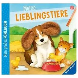 Ravensburger Mein gro&szlig;es F&uuml;hlbuch: Meine Lieblingstiere