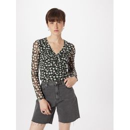 Dorothy Perkins Bluse Damen Gr&ouml;&szlig;e XL hellgrau / dunkelgr&uuml;n / schwarz