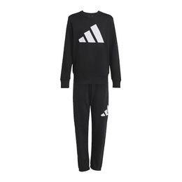 adidas Sportswear Trainingsanzug Jungen Gr&ouml;&szlig;e 116 schwarz / wei&szlig;