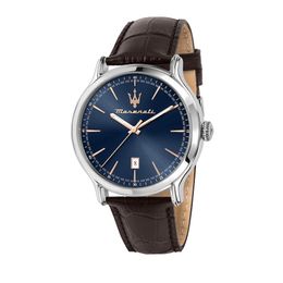 Maserati Uhr 'Epoca' Herren Gr&ouml;&szlig;e One Size navy / dunkelbraun / silber