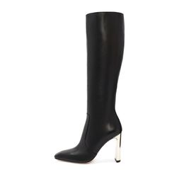 Derimod Stiefel Damen Gr&ouml;&szlig;e 37 gold / schwarz Winterschuhe