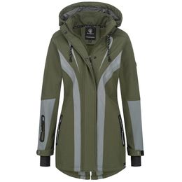 Rock Creek &Uuml;bergangsjacke Damen Gr&ouml;&szlig;e XXXL grau / dunkelgr&uuml;n