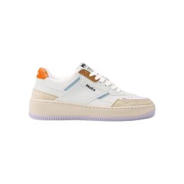 MoEa Sneaker 'Gen1' Herren Gr&ouml;&szlig;e 35 beige / helllila / orange / wei&szlig;