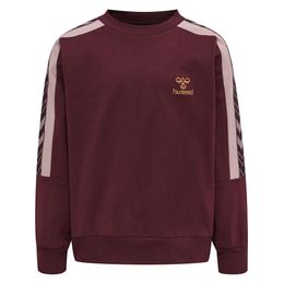 Hummel Sportsweatshirt M&auml;dchen Gr&ouml;&szlig;e 134 braun / beere / puder