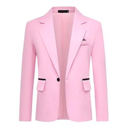 YOUTHUP Suit Jacket male Pink size XS