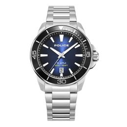 Police Analog Watch 'Thornton' male Silver size One Size