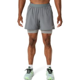 asics Road 5 Inch 2-in-1 Shorts Herren