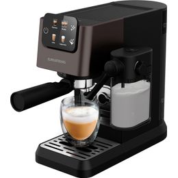 Grundig Espressomaschine "KSM 5330", schwarz (schwarz inox, schwarz), B:20,5cm H:31cm T:42,5cm, Kaffeemaschinen, mit integriertem Milchbeh&auml;lter, Espressomaschine