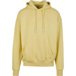 Kapuzensweatshirt DEF "DEF Herren DEF Roda Hoody", Herren, Gr. L, gelb, 80% Baumwolle, 20% Polyester, unifarben, Sweatshirts