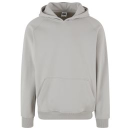 Kapuzensweatshirt Urban Classics "Urban Classics Herren Cosy Raglan Hoody", Herren, Gr. L, lightasphalt, 95% Baumwolle, 5% Elasthan, unifarben, Sweatshirts
