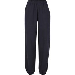 Jogginghose Urban Classics "Urban Classics Ladies Basic Essential Sweatpants", Damen, Gr. XL, US-Gr&ouml;&szlig;en, navy, 70% Baumwolle, 30% Polyester, unifarben, normal, Hosen Jogginghose