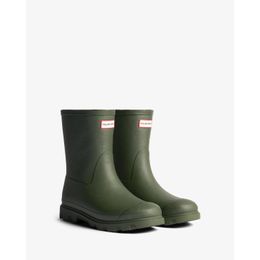Gummistiefel Hunter "UNISEX DOWNPOUR SHORT INSULATED BOOT", Damen, Gr. 40, schwarz olive, Synthetik, Schuhe Gummistiefel, wasserdichte Winterschuhe, Snowboots, gef&uuml;ttert