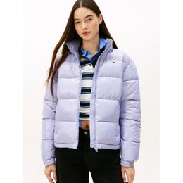 Steppjacke Tommy Jeans "TJW PCKBL HD ESS PFFR SHINY EXT", Damen, Gr. M (38), periwinkle dusk, Steppware, Obermaterial: 100% Nylon, unifarben, regular fit, Jacken Steppjacke