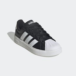 Sneaker adidas Sportswear "STREETTALK", Damen, Gr. 36, core schwarz, ftwr wei&szlig;, ftwr wei&szlig;, Synthetik, Schuhe Sneaker, inspiriert vom Design des adidas superstar, f&uuml;r Kinder & Jugendliche
